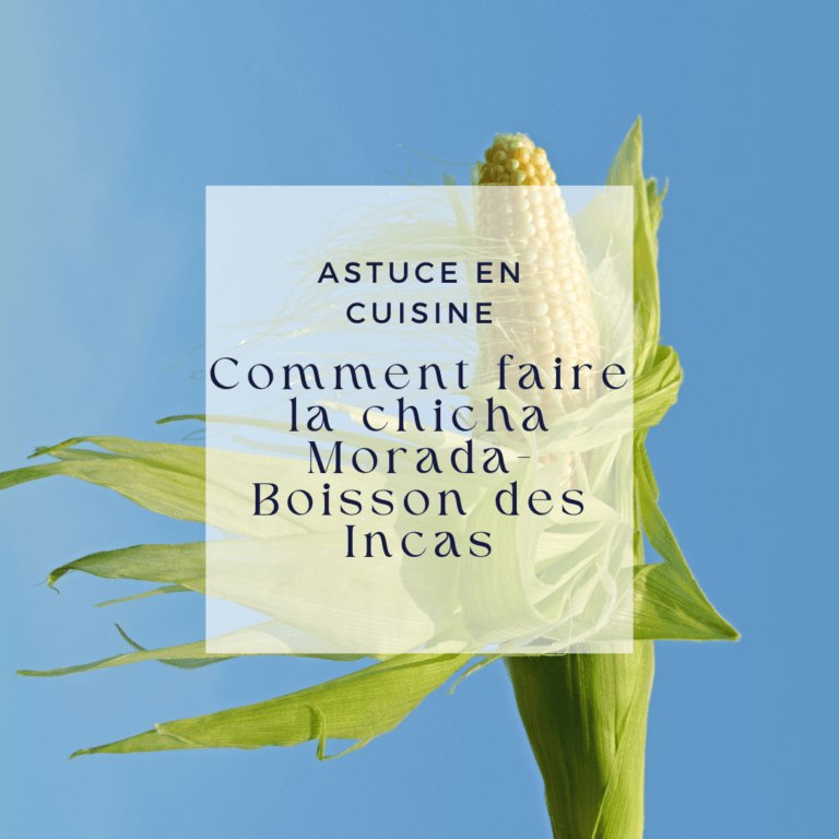 Chicha Morada - Recette des Incas - Chef Arnaud d'Apogée Bar
